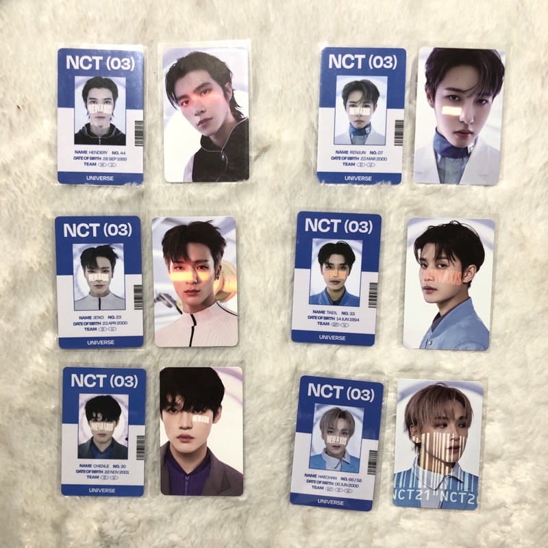 NCT UNIVERSE ID CARD + PHOTOCARD SET PC | Shopee Philippines