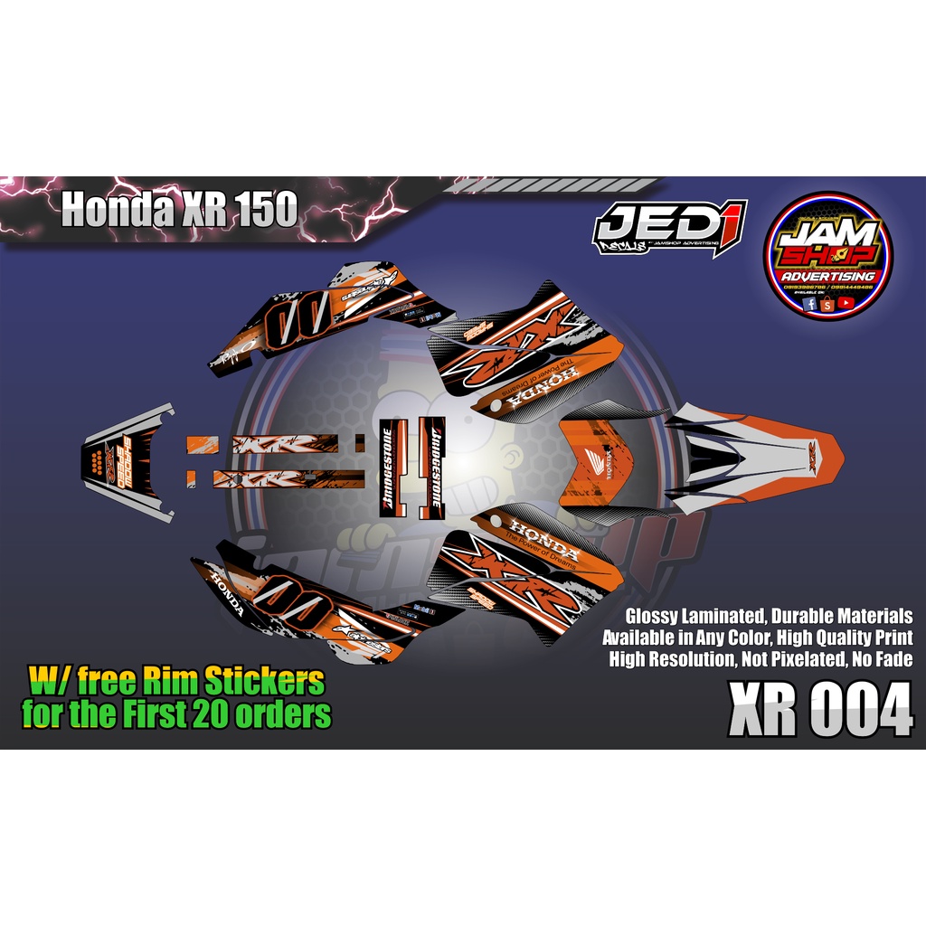 Honda XR 150L Full Decals | Shopee Philippines