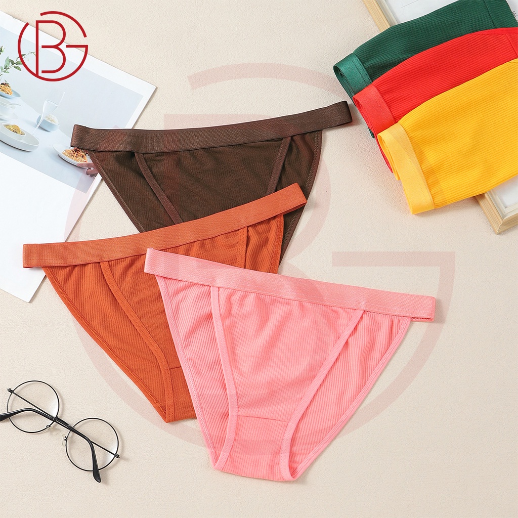 GBra Elastic Band Cotton Sexy Bikini Panty For Women | Shopee Philippines