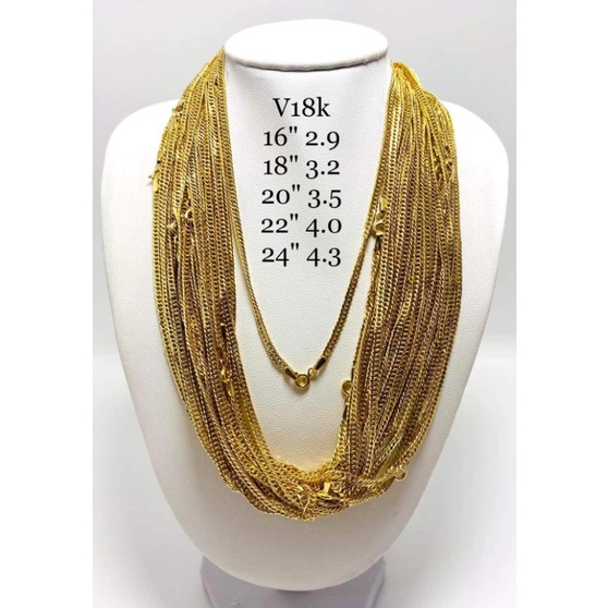 18K KARAT REAL GOLD PAWNABLE SAUDI GOLD KADENA STYLE | Shopee Philippines