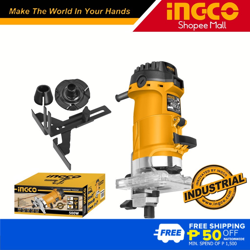 INGCO PLM6001 | PLM5002 Laminate Palm Router Trimmer 1/4-Inch Ipt ...