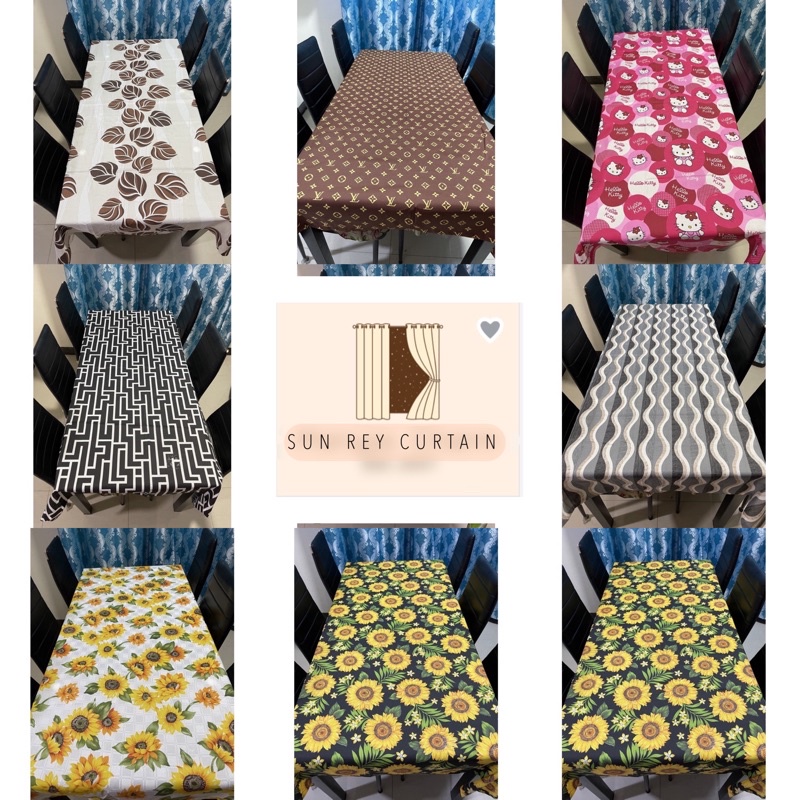 Elegant Sun-rey Table Cloth Cover 6 seater | Shopee Philippines