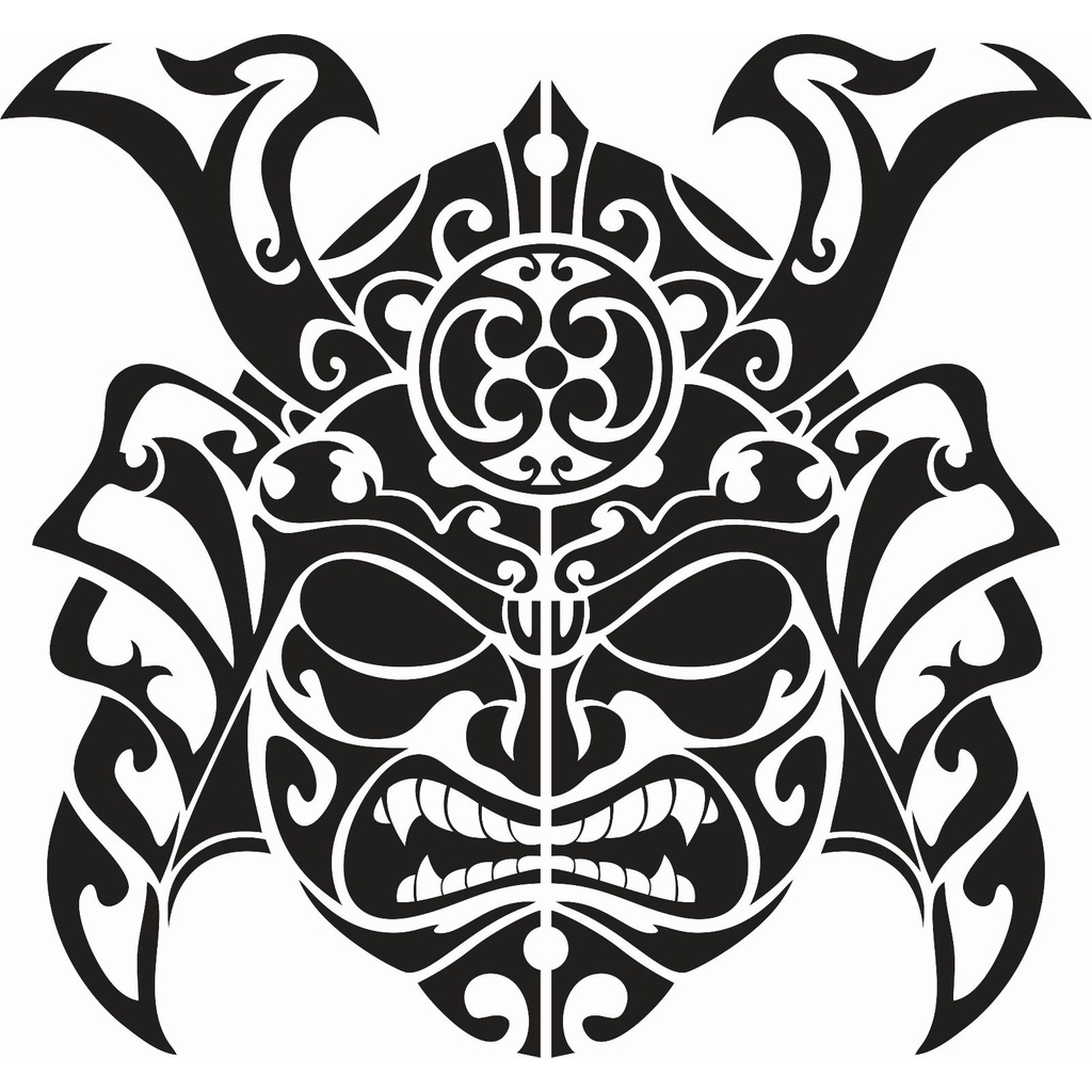 Samurai Mask Vinyl (new) Sticker Decals | Shopee Philippines