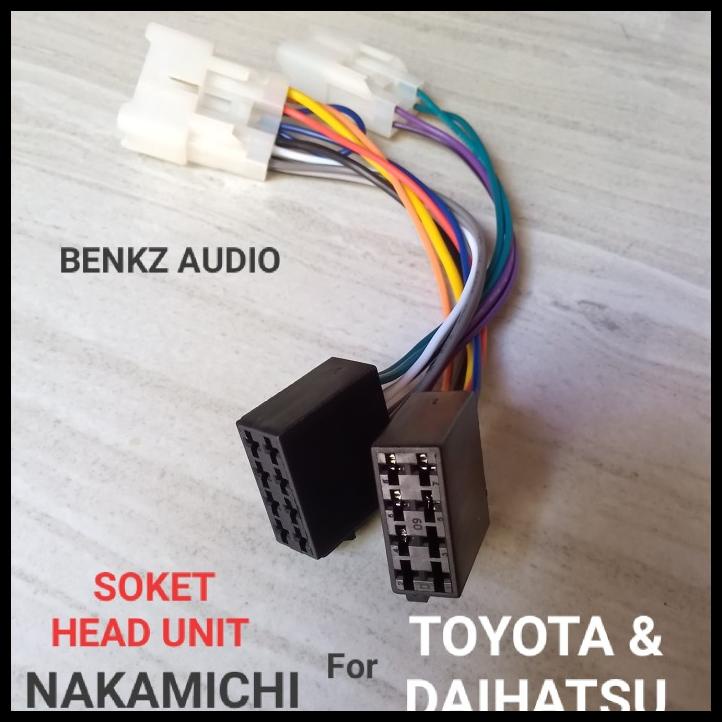 Nakamichi Head Unit Socket for Toyota and Daihatsu Plug N Play Pnp ...