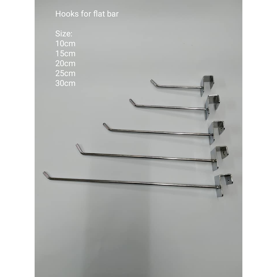 MAPLE SHOP's 10cm stainless hook for flat bar (Sold by 10pcs) | Shopee ...