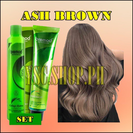 BREMOD 8.10 ASH BROWN HAIR COLOR - SET - WITH OXIDIZING | Shopee ...