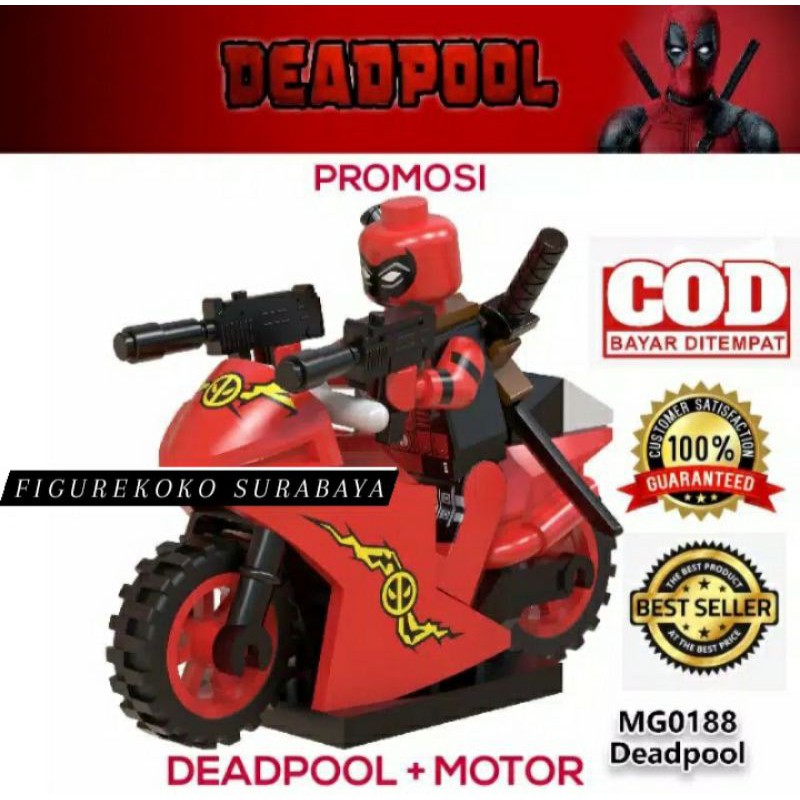Lego Deadpool Minifigure MG0188 Kids Toys Minifigures Bricks Marvel ...
