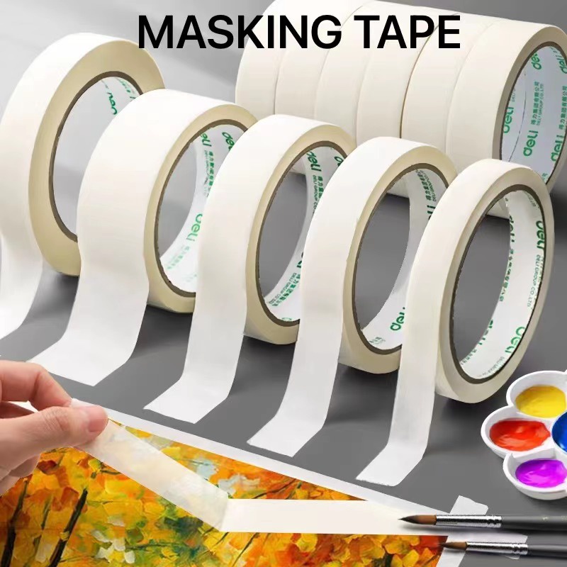 MASKING TAPE PER 1 PC SIZE 1/2'' 3/4'' 1'' 1 1/2'' 2'' (RANDOM BRAND ...
