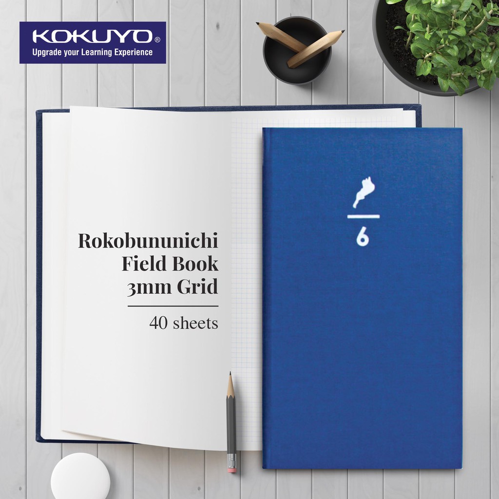 KOKUYO KPSSE-RY3-1 Rokobununichi Field Book Notebook 3mm Grid (40SHEETS ...