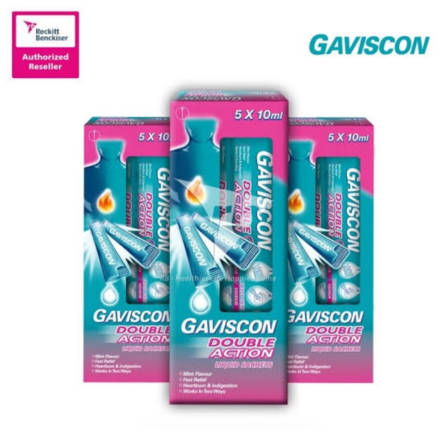 Gaviscon Double Action Liquid Sachets Medication | Shopee Philippines
