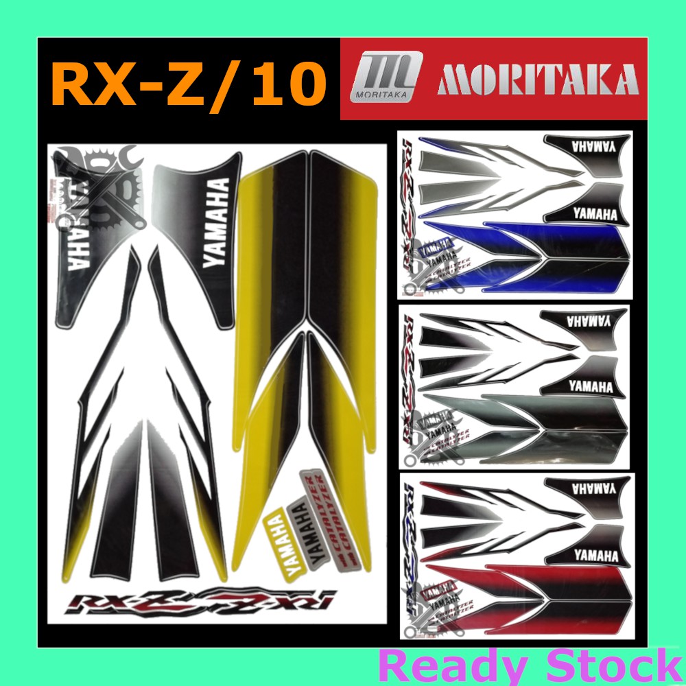 RXZ Model 10 Catalyzer Yamaha Sticker Body Stripe Moritaka RX-Z Strike ...