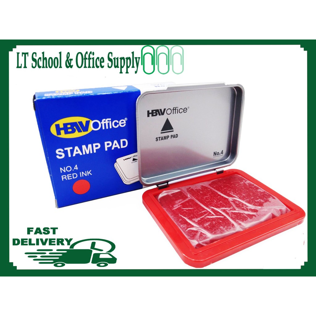 HBW Office Stamp Pad Metal Case with Ink No.4 | Shopee Philippines