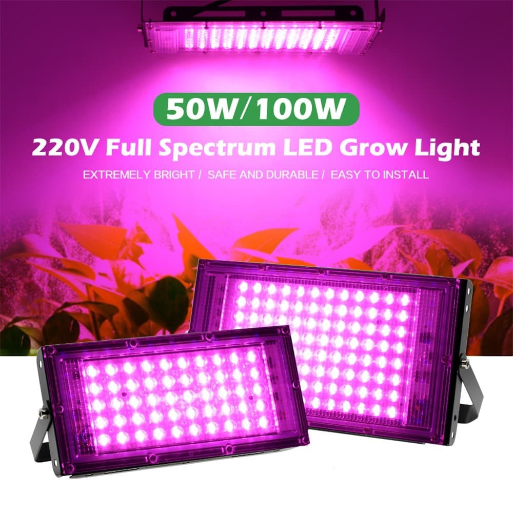 LED Grow Light 50W/100W Full Spectrum Plant Lights DC 220V LED ...
