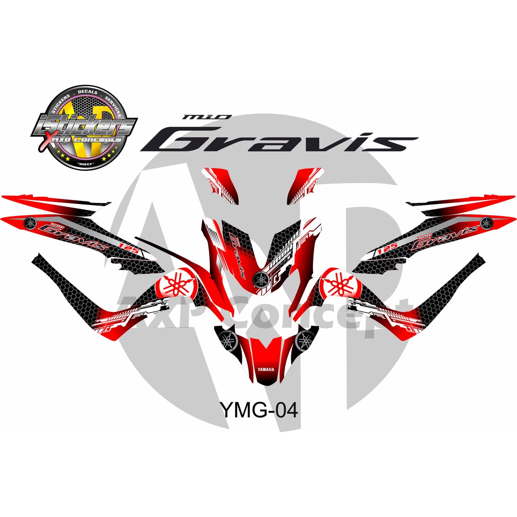 Yamaha Mio Gravis Decal Kit YMG-04 | Shopee Philippines