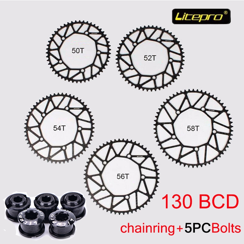 Litepro 130BCD Chainring Bicycle Narrow Wide Chain Ring Mountain Bike ...