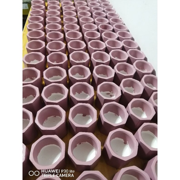 Bulk Order (30 - 40 pcs) Mini Octagon Pots 2x2 inches for candle vessel ...