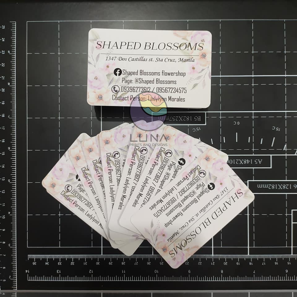 100 Pcs Customized Calling Card (thank you card, business card, calling ...