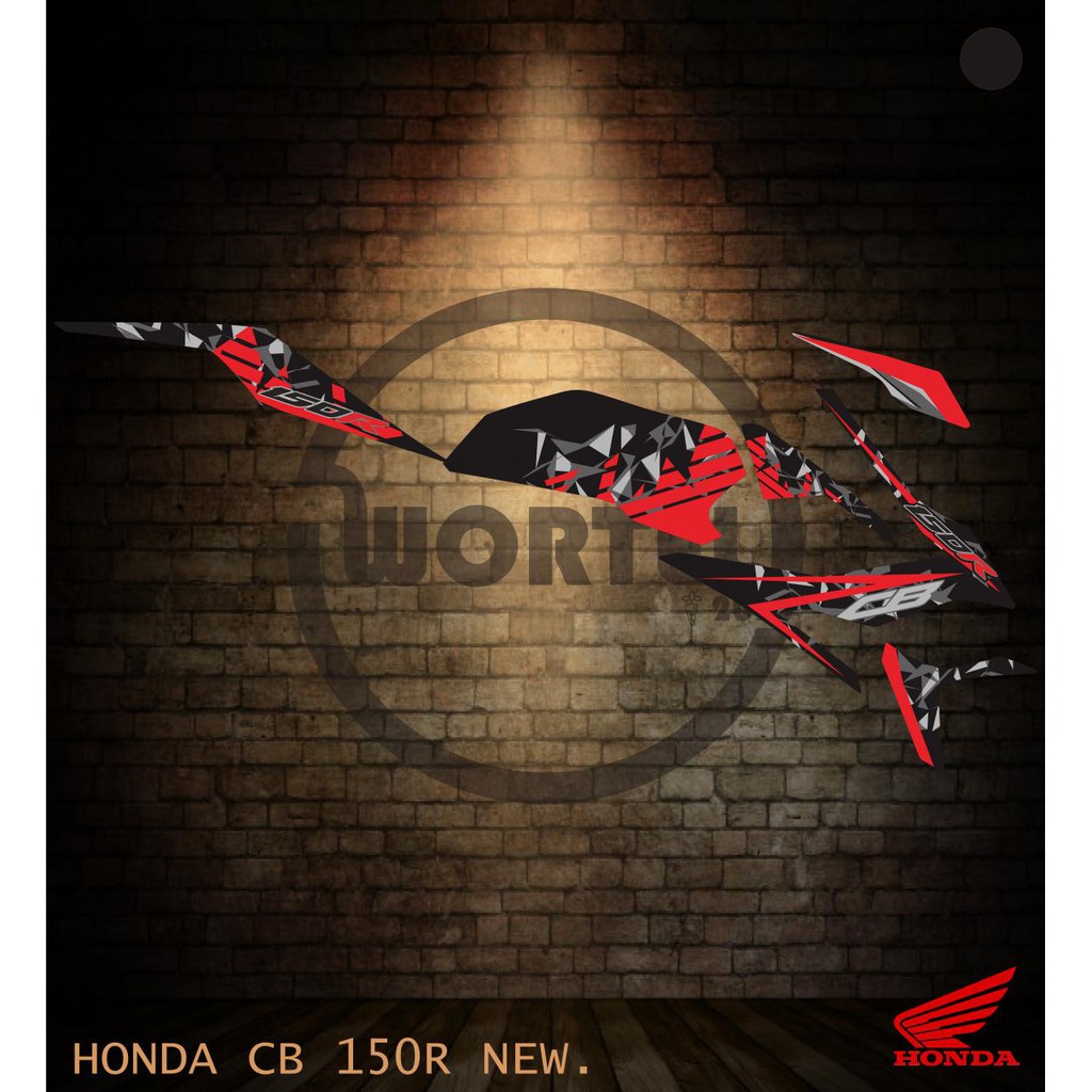 Striping Sticker List Motor New CB150R StreetFire Gen3 Abstract v2 ...