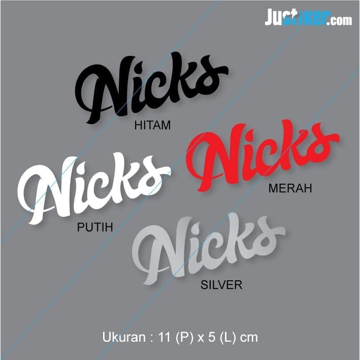 Nicks Logo Sticker, Frame Sticker, Nicks Folding Bike Sticker | Shopee ...