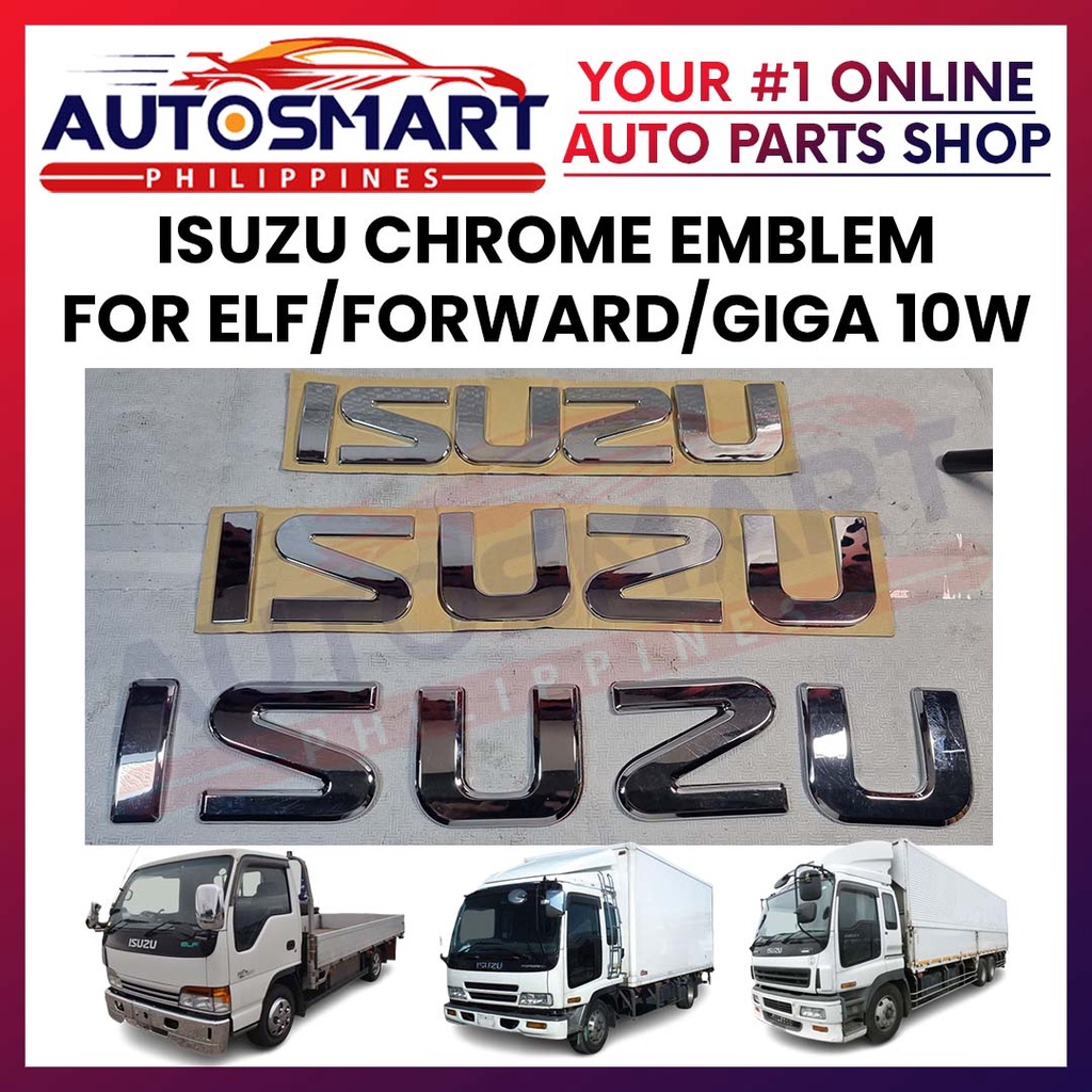ISUZU Chrome Truck Emblem for Isuzu ELF/Forward/GIGA | Shopee Philippines