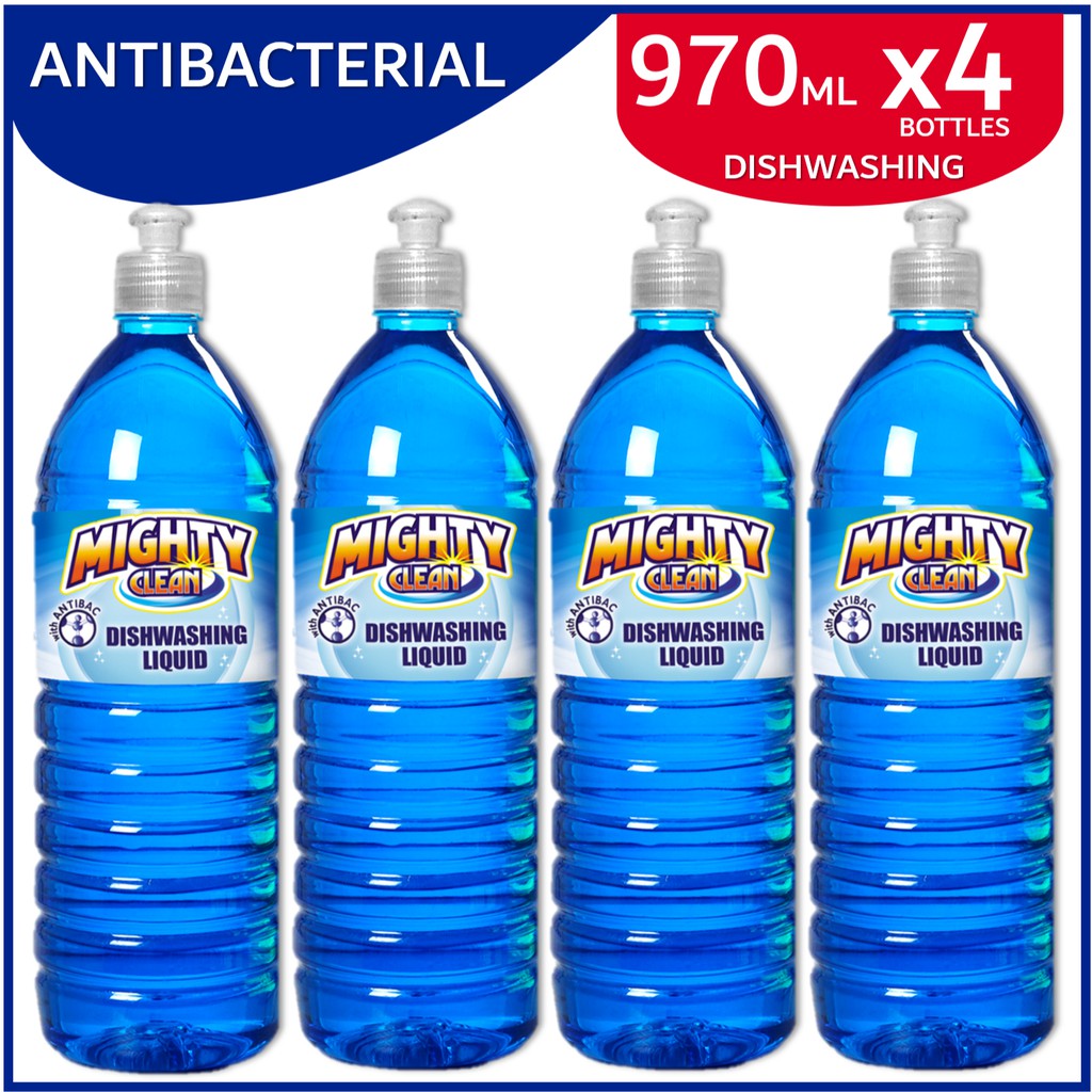 Mighty Clean Dishwashing Liquid Antibacterial Blue - (DWL blue) 4 ...
