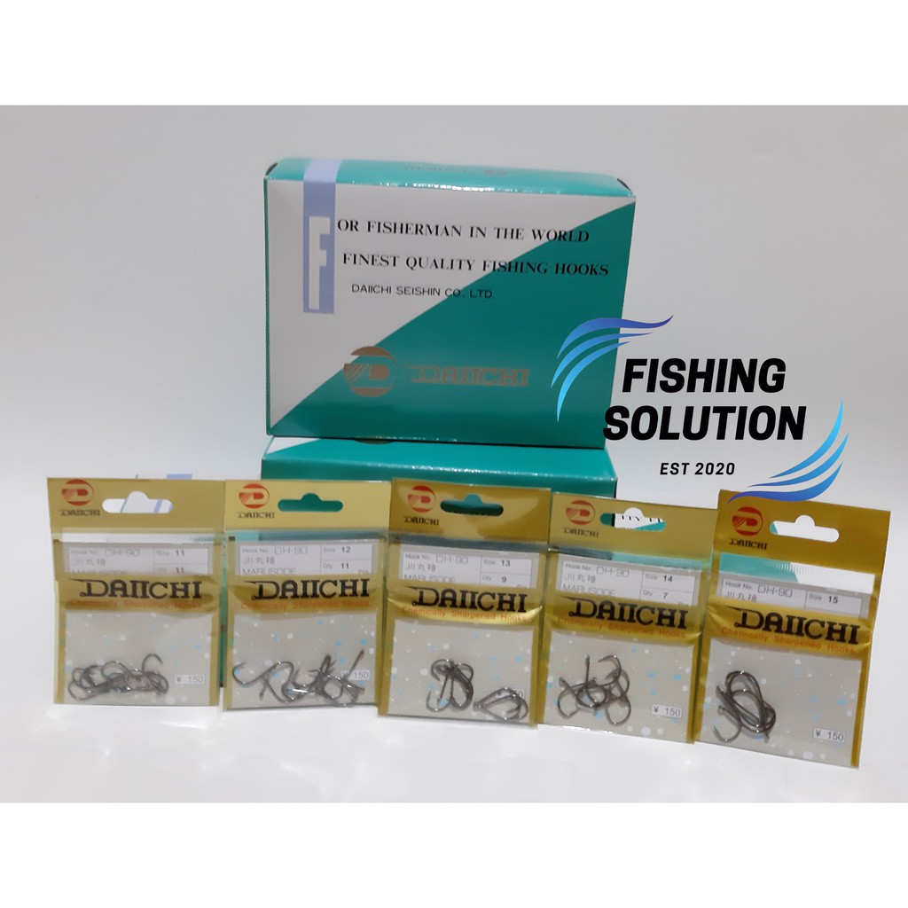 MATA Daiichi DH 90 Marusode Fishing Hook with Hole / Eye | Shopee ...