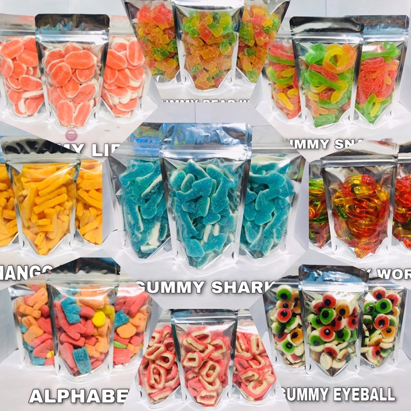 Snack in A pouch Gummy weighted 100-150g | Shopee Philippines