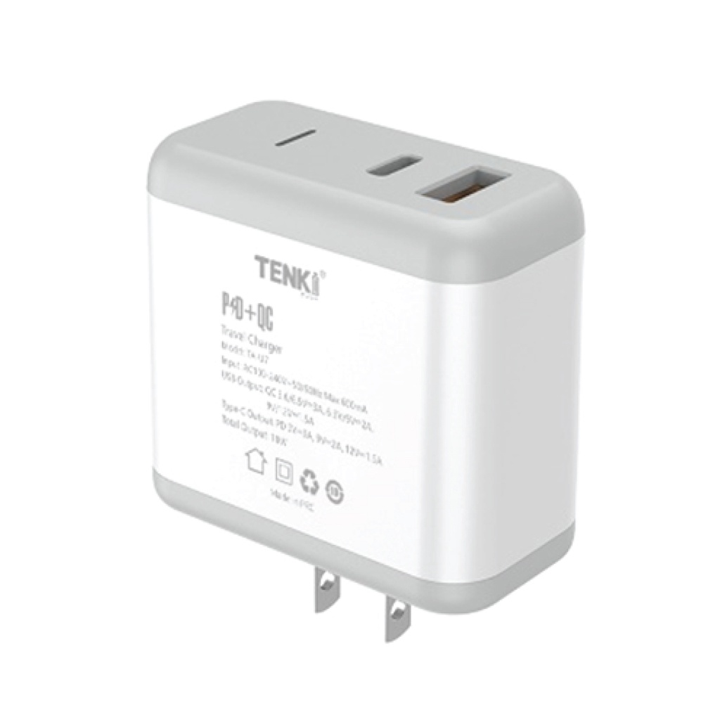 TENKI 100% Authentic 3A PD+QC Super Quick Wall Adaptor Charger TA-U7 ...