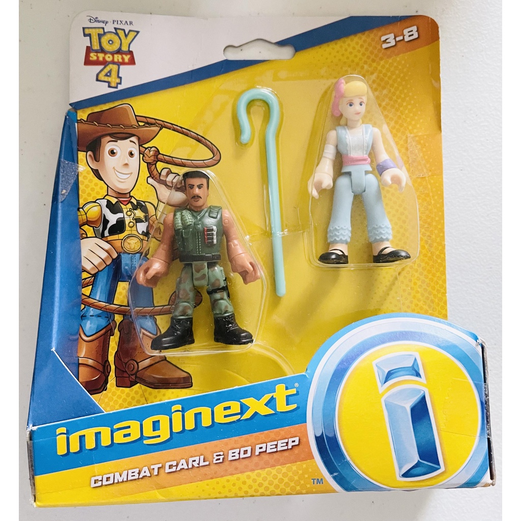 DIsney Imaginext - Toy Story 4 - Forky & Woody, CombatCarl and Bo Peep (B12) | Shopee Philippines