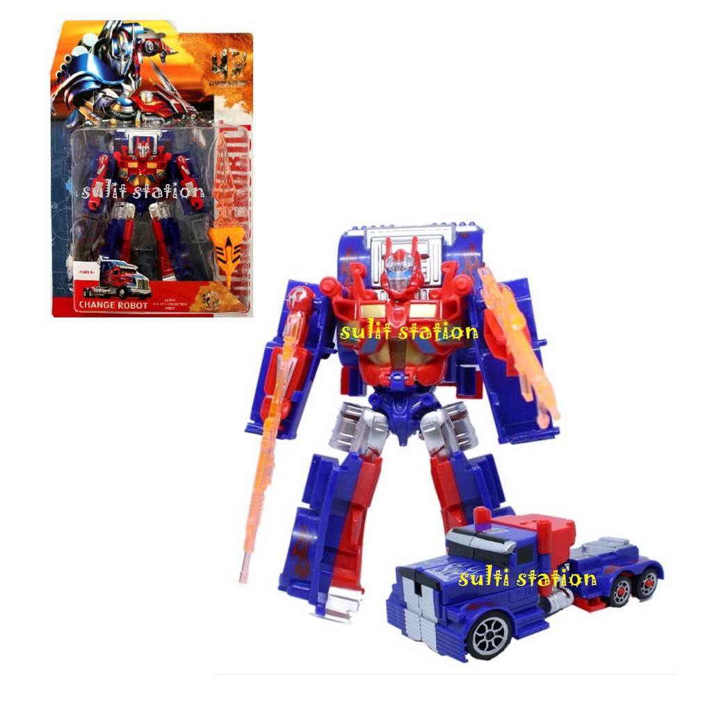 BLUE RED ROBOT AUTOBOT CHARACTER ACTION TOY FIGURES FIGURE CAKE TOPPER ...