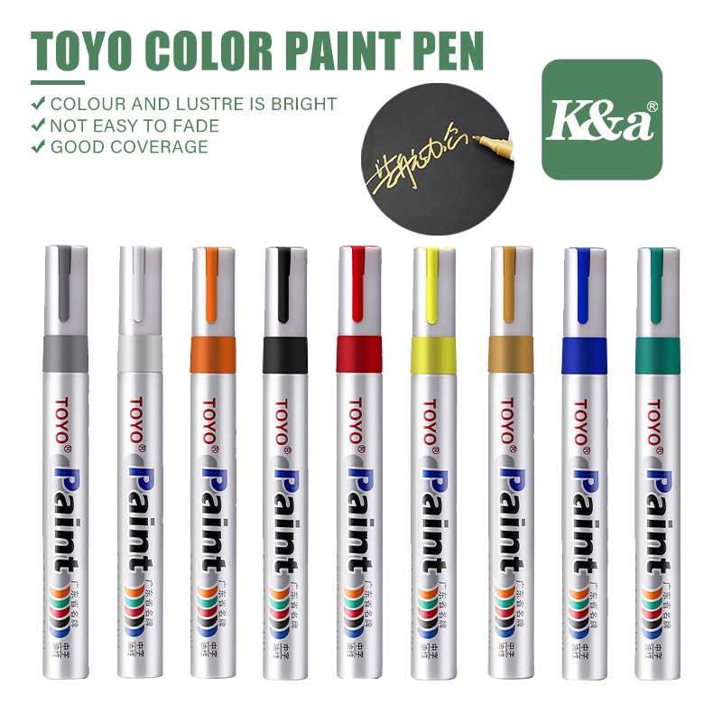 K&A Original Motorcycle Waterproof Rubber Permanent Paint Marker Pen ...