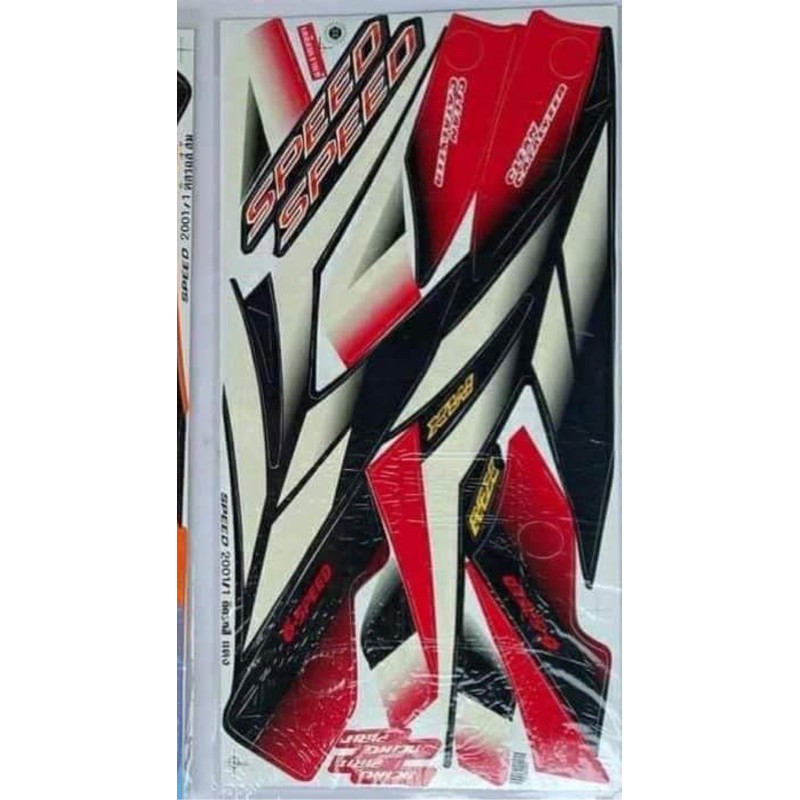 Yamaha-speed-2001-Red Series Sticker | Shopee Philippines