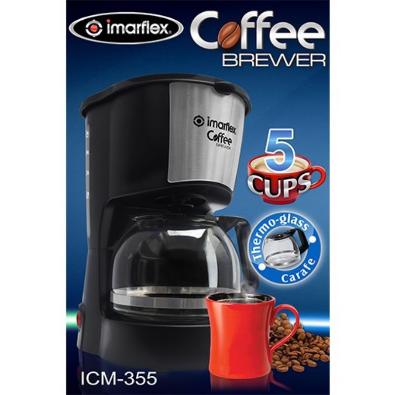 Imarflex ICM355 Coffee Maker/Coffee Brewer up to 5 cups ICM-355 ...