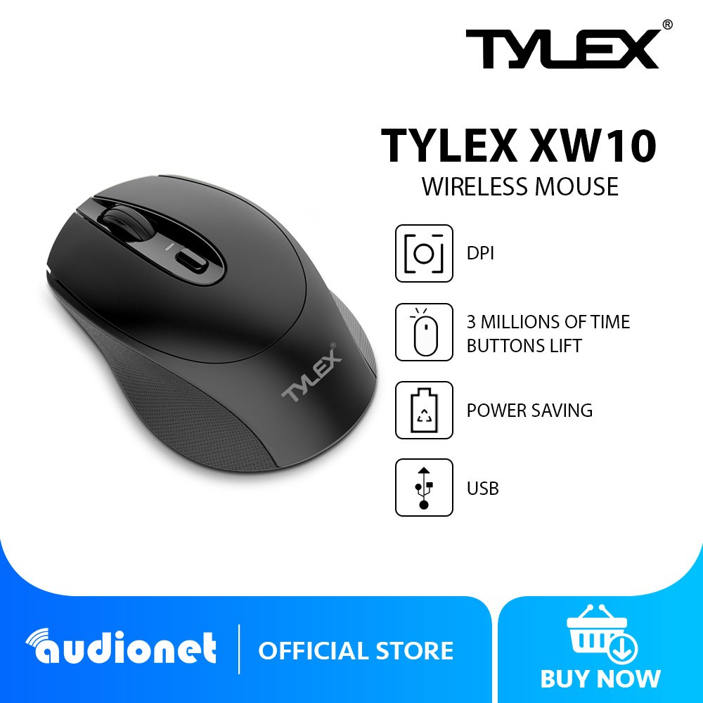 TYLEX XW10 Mini Wireless 2.4Ghz Home & Office 1600DPI 10M Working ...