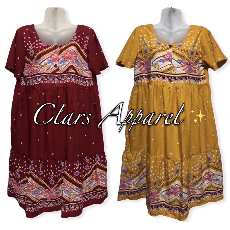 Cute Dress Chalis (XL) | Shopee Philippines