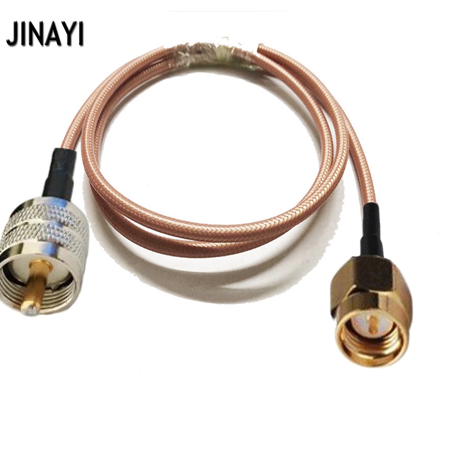 10cm 15cm 20cm 30cm 50cm 1m 2m 3m 5m RG142 Low Loss Cable SMA Male to UHF PL259 Male RF Crimp ...