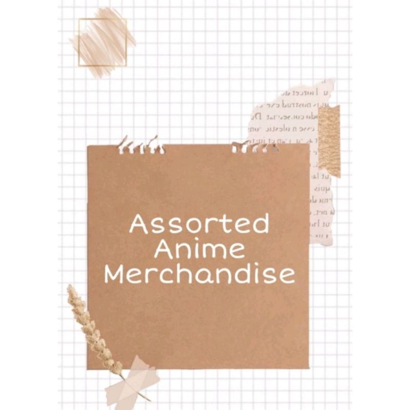 Assorted Anime merchandise | Shopee Philippines