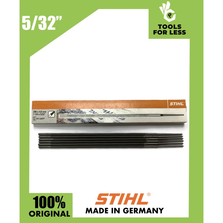 Stihl Chain Saw Round File 5/32" for 1/4"& 3/8"P Chain (6 pcs ...