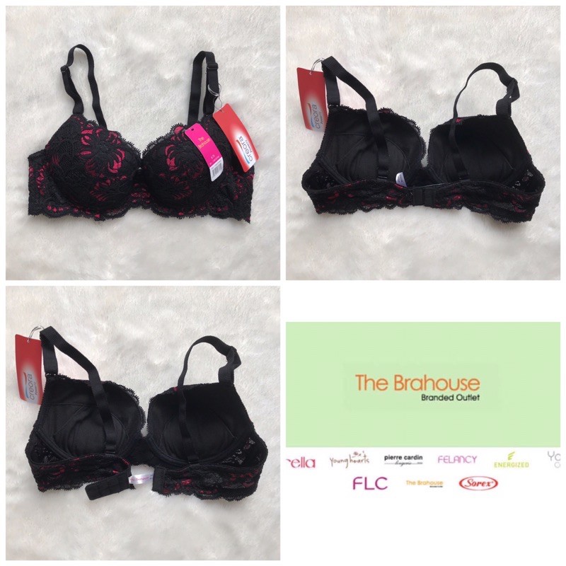 The brahouse wired push up bra B01-710B original full label | Shopee ...