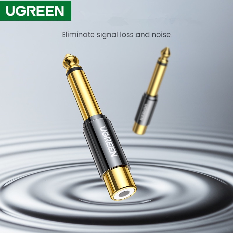 Ugreen RCA to 6.5mm 6.35mm Adapter Gold Plated Pure Copper TS Adapter ...