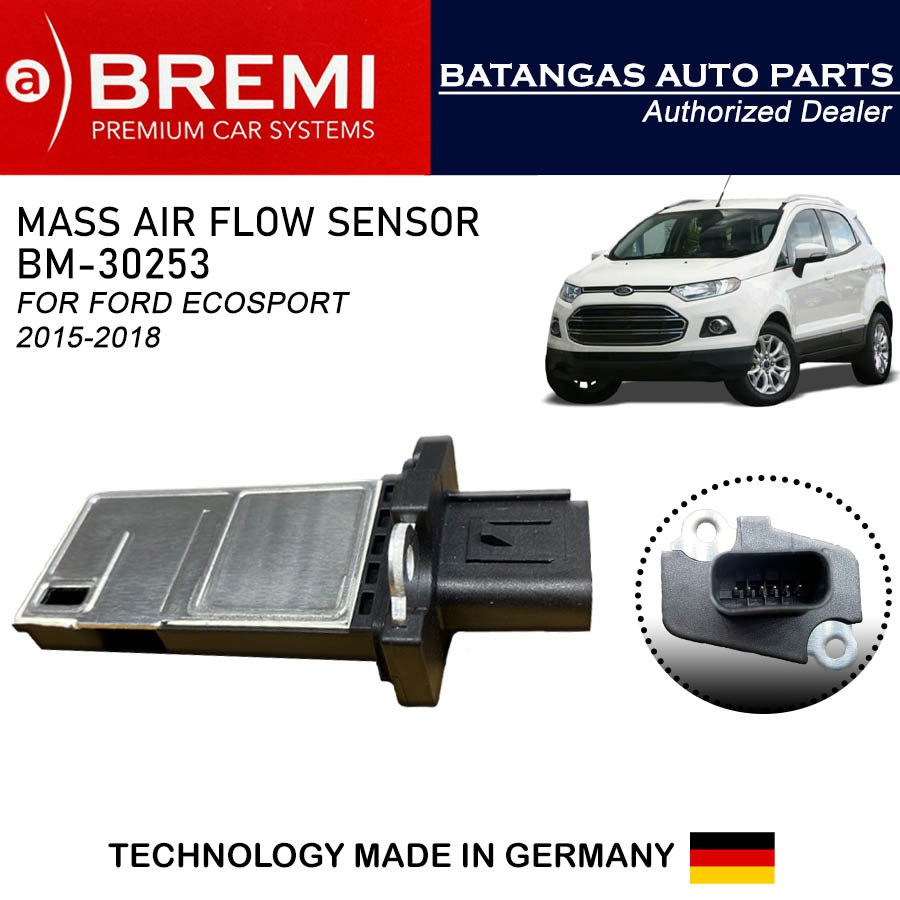 BREMI MASS AIR FLOW SENSOR For Ford Ecosport 2015-2018 PN: 30253 ...