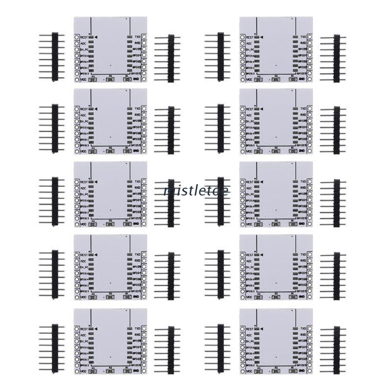 Wee 10 X Esp8266 Wifi Module Breakout Board Adapter Plate For Esp 07