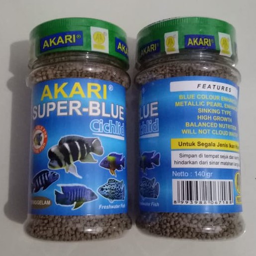 Akari sinking Super blue and Super red Parrot Cichlid 140gr sinking ...
