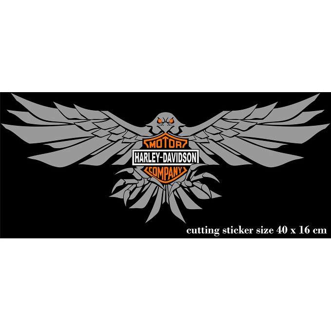Harley Davidson Garuda TP00003 Motorcycle and Car Stickers | Shopee ...