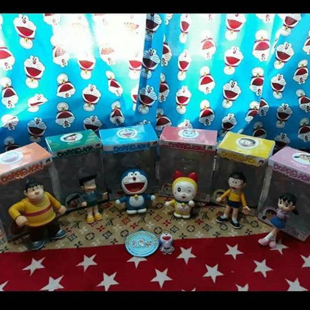 Doraemon Miniature Set / 6pcs / Doraemon / Dorami / Nobita / Sizuka ...