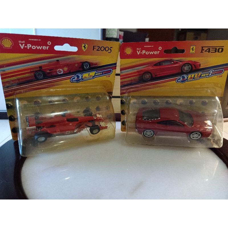 SHELL FERRARI MODEL CAR COLLECTION (F2005/360SPIDER/F50/F430/ENZO/SUPER ...