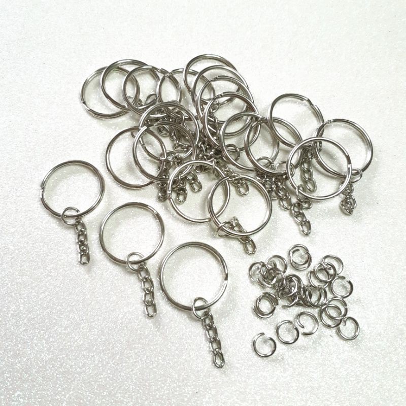 Key Rings with Chain 140 pcs | Shopee Philippines