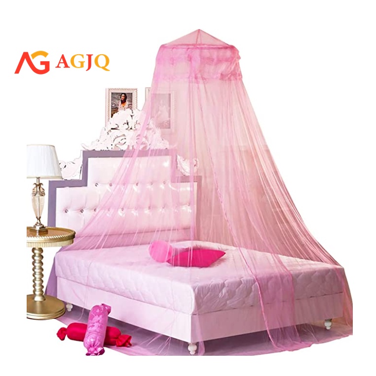 Princess Bed Canopy Netting Mosquito Net Round Lace Dome for Twin Full ...