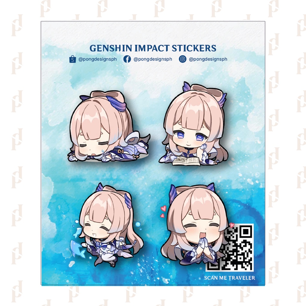 Genshin Impact Sticker - Inazuma Character Edition - Broken Glass ...