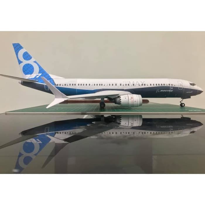 Diy Papercraft Boeing 737 Max Factory Livery Airplane Model | Shopee ...